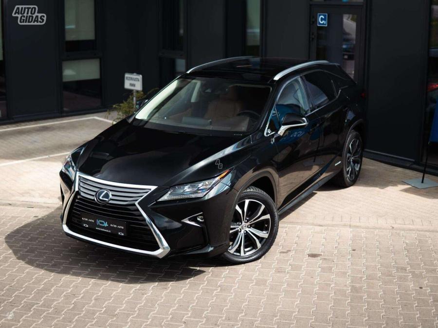 Black Lexus RX 450h 2018 in Marijampole, with an engine capacity of 3.50 L and mileage of 80 thousand km for 34950 €, photo 6 on AUTOMOTO.COM.LV