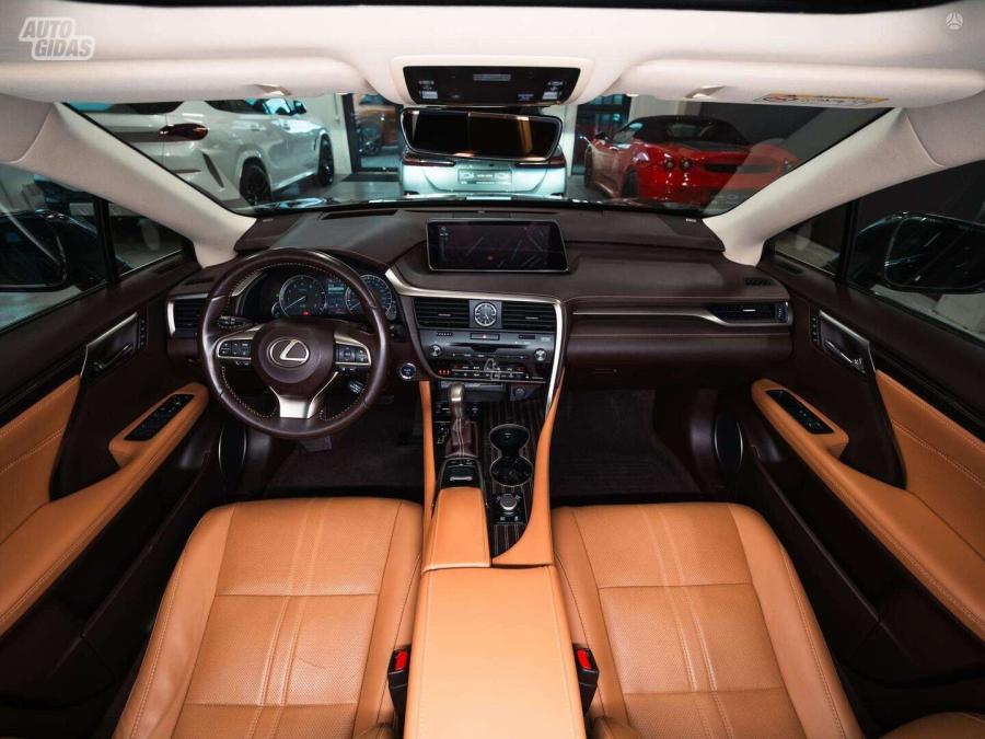 Black Lexus RX 450h 2018 in Marijampole, with an engine capacity of 3.50 L and mileage of 80 thousand km for 34950 €, photo 16 on AUTOMOTO.COM.LV