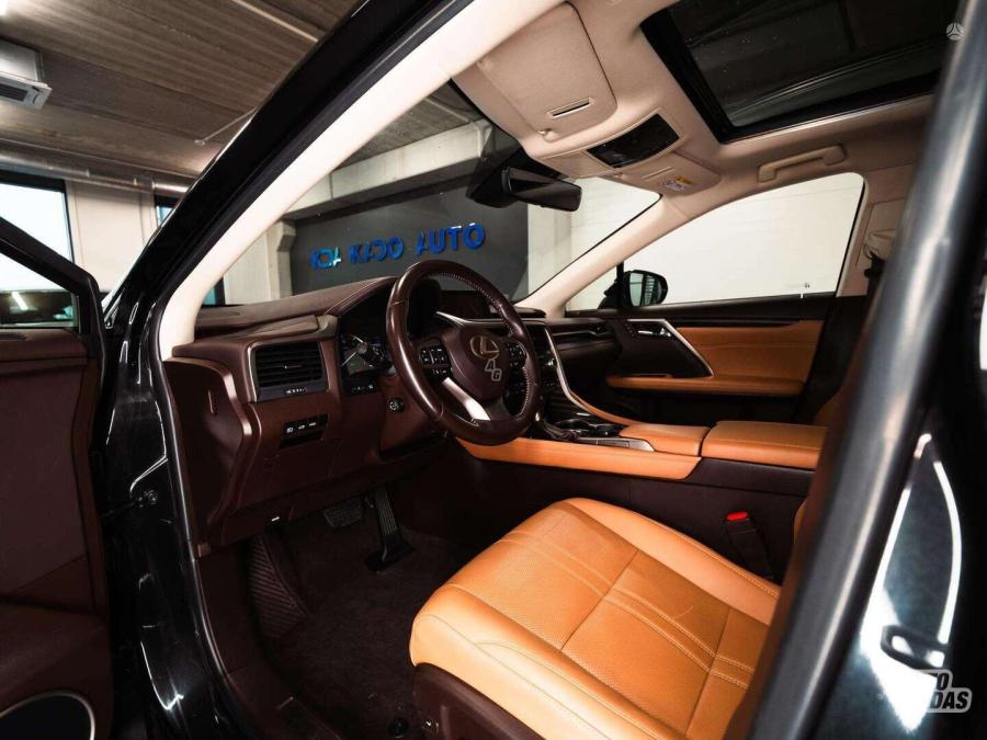 Black Lexus RX 450h 2018 in Marijampole, with an engine capacity of 3.50 L and mileage of 80 thousand km for 34950 €, photo 23 on AUTOMOTO.COM.LV