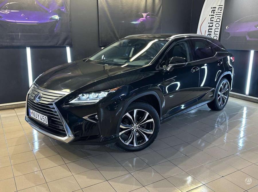 Черный Лексус RX 450h 2018 в Вильнюс, объемом двигателя 3.50 л и пробегом 186 тыс. км за 27750 €, фото 1 на AUTOMOTO.COM.LV
