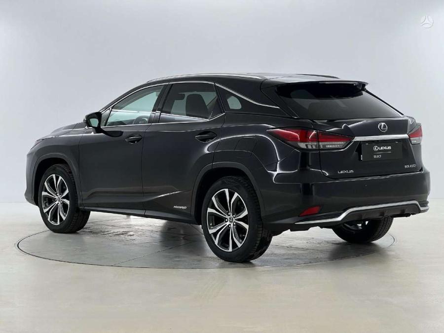 Black Lexus RX 450h 2020 in Vilnius, with an engine capacity of 3.46 L and mileage of 87 thousand km for 43900 €, photo 17 on AUTOMOTO.COM.LV