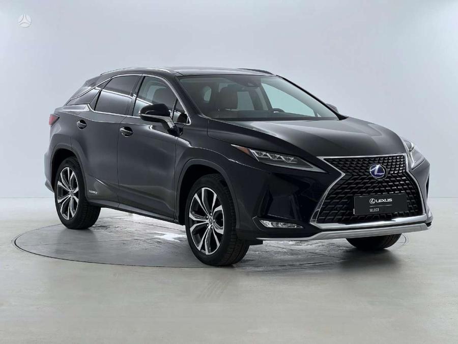 Black Lexus RX 450h 2020 in Vilnius, with an engine capacity of 3.46 L and mileage of 87 thousand km for 43900 €, photo 18 on AUTOMOTO.COM.LV