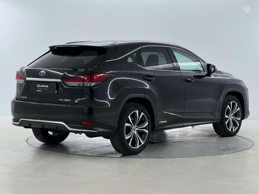 Black Lexus RX 450h 2020 in Vilnius, with an engine capacity of 3.46 L and mileage of 87 thousand km for 43900 €, photo 20 on AUTOMOTO.COM.LV