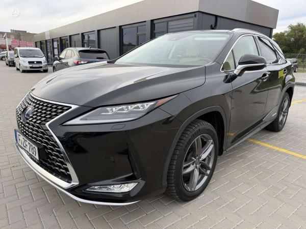 Black Lexus RX 450h 2020 in Vilnius, with an engine capacity of 3.50 L and mileage of 91 thousand km for 39930 €, photo 1 on AUTOMOTO.COM.LV