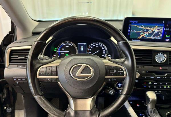 Black Lexus RX 450h 2021 in Vilnius, with an engine capacity of 3.46 L and mileage of 102 thousand km for 41500 €, photo 7 on AUTOMOTO.COM.LV