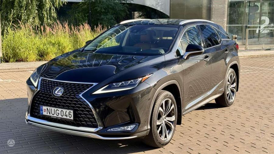 Черный Лексус RX 450h 2021 в Вильнюс, объемом двигателя 3.46 л и пробегом 99 тыс. км за 44300 €, фото 1 на AUTOMOTO.COM.LV