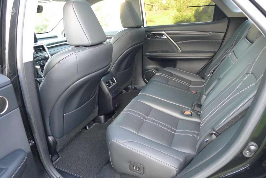 Black Lexus RX 450h 2022 in Vilnius, with an engine capacity of 3.46 L and mileage of 65 thousand km for 44700 €, photo 11 on AUTOMOTO.COM.LV