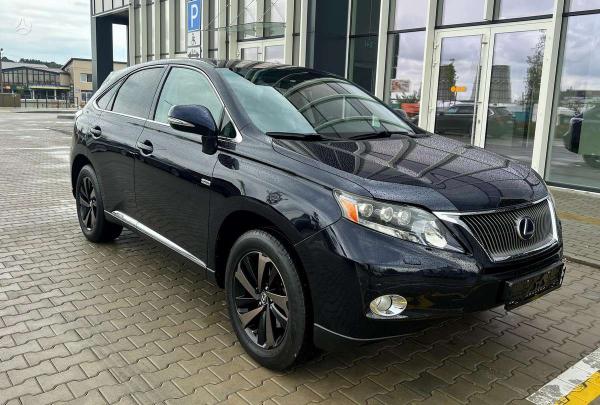 Blue Lexus RX 450h 2010 in Vilnius, with an engine capacity of 3.50 L and mileage of 288 thousand km for 10990 €, photo 1 on AUTOMOTO.COM.LV