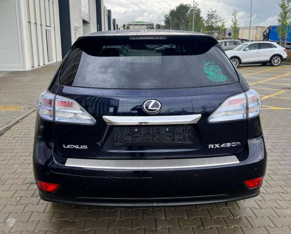 Blue Lexus RX 450h 2010 in Vilnius, with an engine capacity of 3.50 L and mileage of 288 thousand km for 10990 €, photo 6 on AUTOMOTO.COM.LV