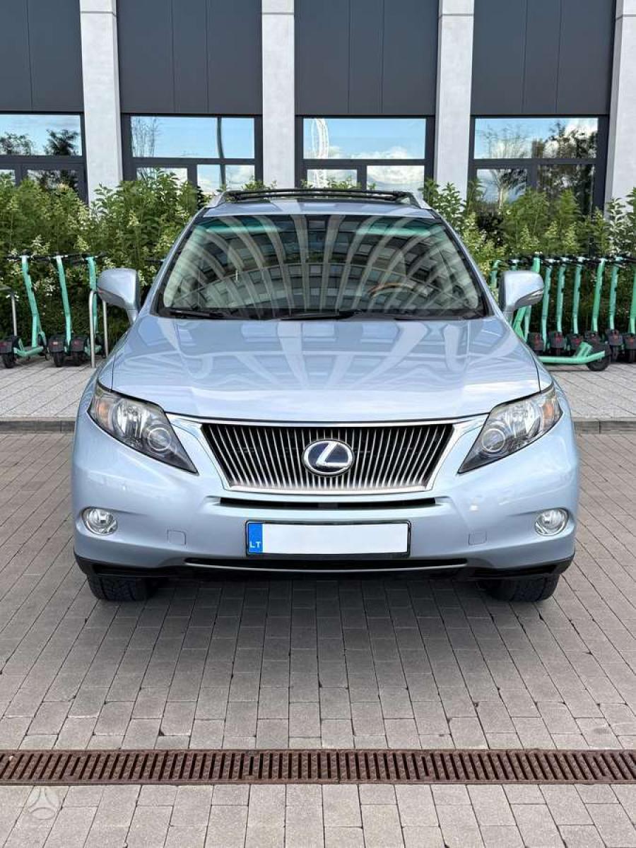 Blue Lexus RX 450h 2010 in Vilnius, with an engine capacity of 3.50 L and mileage of 114 thousand km for 10859 €, photo 5 on AUTOMOTO.COM.LV