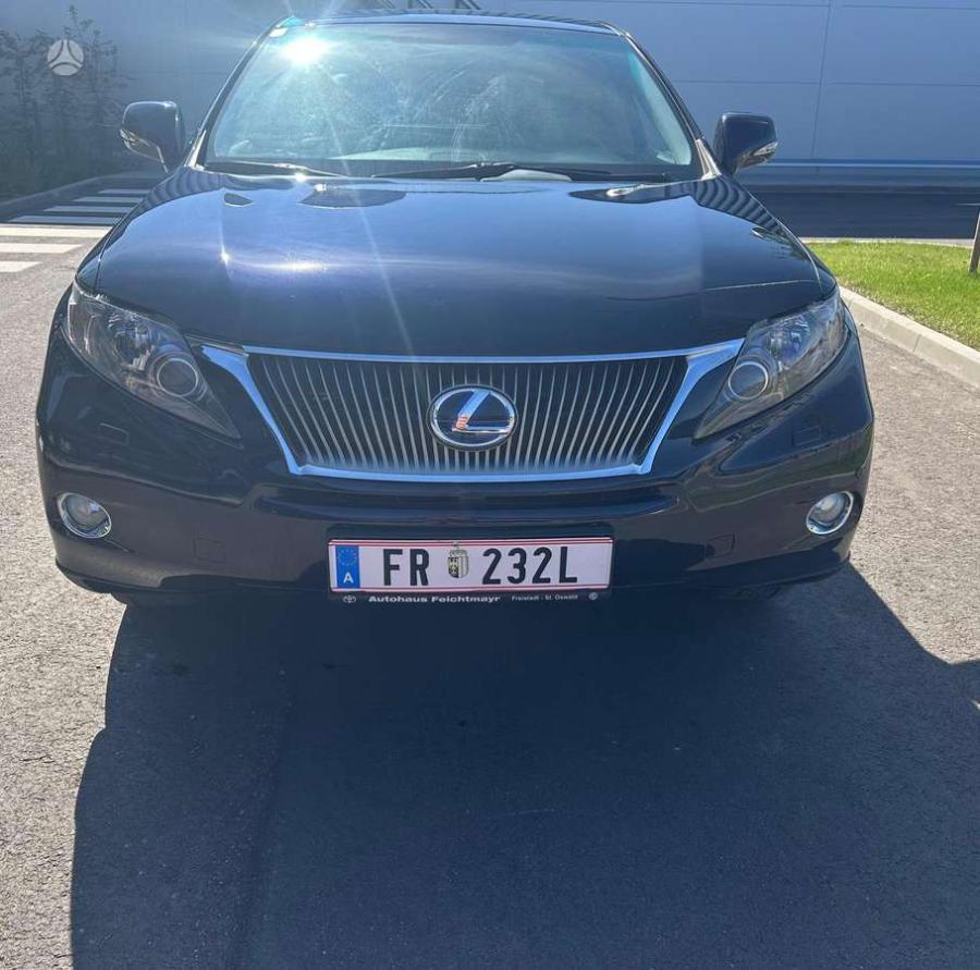 Blue Lexus RX 450h 2010 in Kaunas, with an engine capacity of 3.46 L and mileage of 228 thousand km for 11300 €, photo 9 on AUTOMOTO.COM.LV