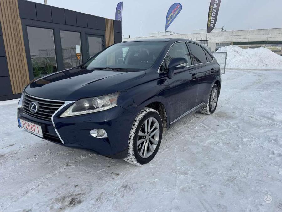 Blue Lexus RX 450h 2013 in Panevezys, with an engine capacity of 3.50 L and mileage of 203 thousand km for 14700 €, photo 1 on AUTOMOTO.COM.LV