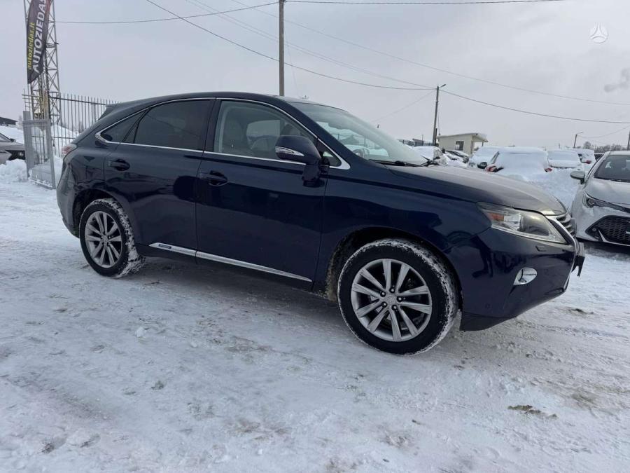 Blue Lexus RX 450h 2013 in Panevezys, with an engine capacity of 3.50 L and mileage of 203 thousand km for 14700 €, photo 5 on AUTOMOTO.COM.LV