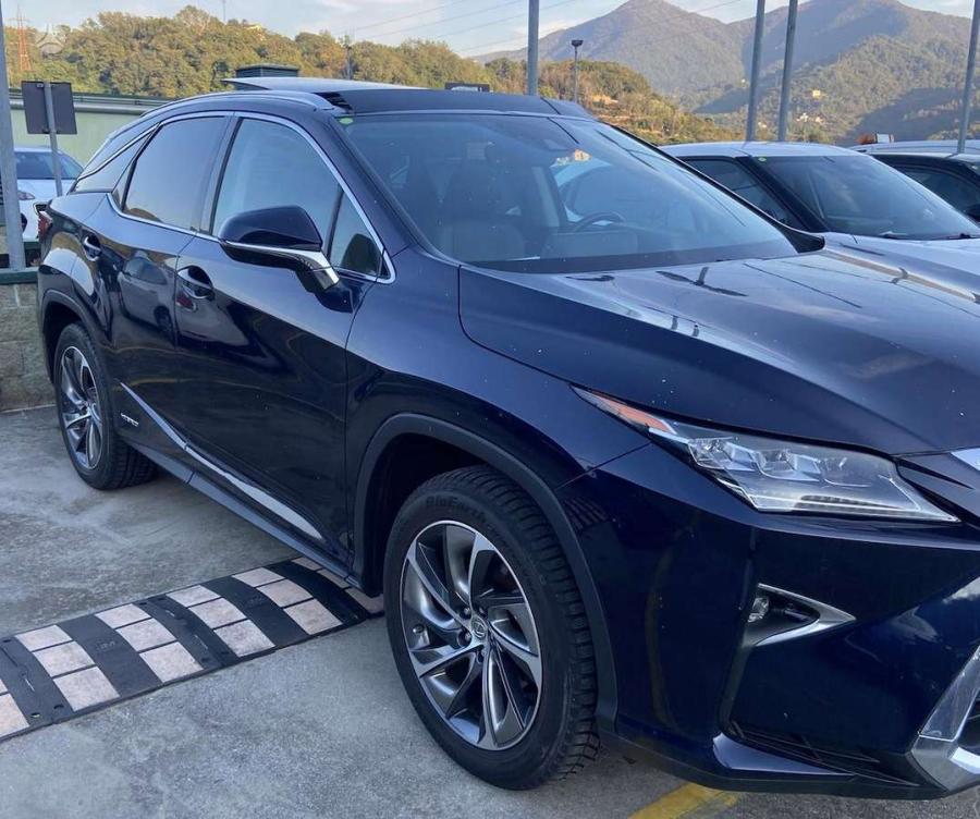 Blue Lexus RX 450h 2016 in Vilnius, with an engine capacity of 3.46 L and mileage of 89 thousand km for 30995 €, photo 1 on AUTOMOTO.COM.LV