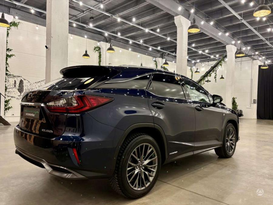 Zils Lexus RX 450h 2016 Panevēža, ar dzinēja tilpumu 3.46 L un nobraukumu 147 tūkst. km par 30800 €, foto 7 vietnē AUTOMOTO.COM.LV