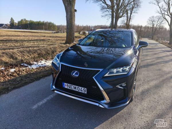 Zils Lexus RX 450h 2016 Viļņa, ar dzinēja tilpumu 3.50 L un nobraukumu 318 tūkst. km par 24500 €, foto 3 vietnē AUTOMOTO.COM.LV