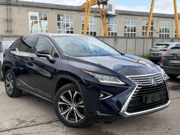Blue Lexus RX 450h 2016 in Vilnius, with an engine capacity of 3.46 L and mileage of 175 thousand km for 26400 €, photo 3 on AUTOMOTO.COM.LV