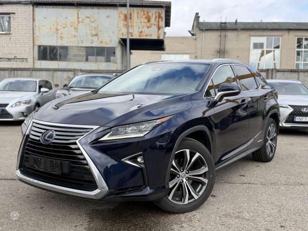 Blue Lexus RX 450h 2016 in Vilnius, with an engine capacity of 3.46 L and mileage of 175 thousand km for 26400 €, photo 8 on AUTOMOTO.COM.LV