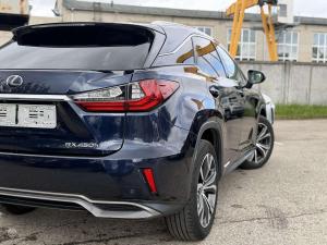 Blue Lexus RX 450h 2016 in Vilnius, with an engine capacity of 3.46 L and mileage of 175 thousand km for 26400 €, photo 12 on AUTOMOTO.COM.LV