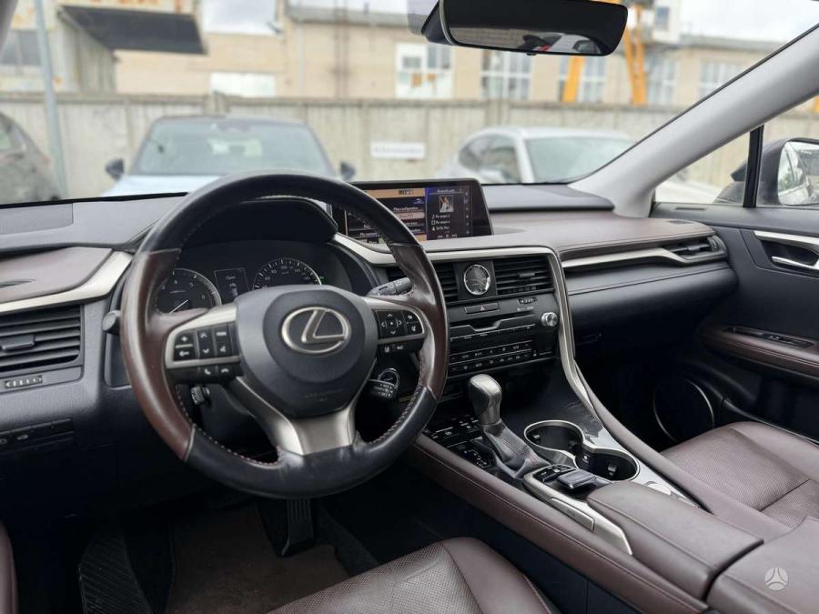 Blue Lexus RX 450h 2016 in Vilnius, with an engine capacity of 3.46 L and mileage of 175 thousand km for 26400 €, photo 21 on AUTOMOTO.COM.LV