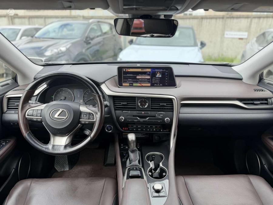 Blue Lexus RX 450h 2016 in Vilnius, with an engine capacity of 3.46 L and mileage of 175 thousand km for 26400 €, photo 22 on AUTOMOTO.COM.LV