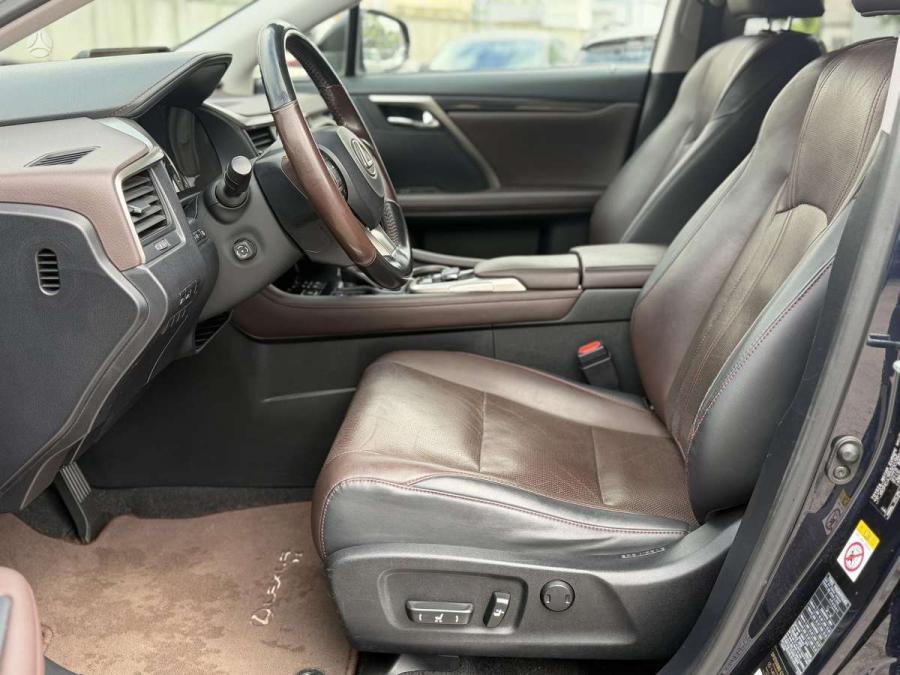Blue Lexus RX 450h 2016 in Vilnius, with an engine capacity of 3.46 L and mileage of 175 thousand km for 26400 €, photo 28 on AUTOMOTO.COM.LV