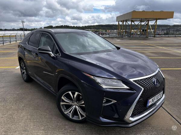 Blue Lexus RX 450h 2016 in Vilnius, with an engine capacity of 3.46 L and mileage of 144 thousand km for 27000 €, photo 1 on AUTOMOTO.COM.LV