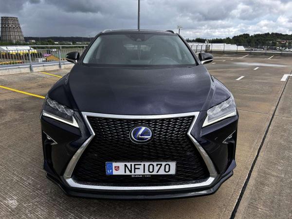 Blue Lexus RX 450h 2016 in Vilnius, with an engine capacity of 3.46 L and mileage of 144 thousand km for 27000 €, photo 2 on AUTOMOTO.COM.LV