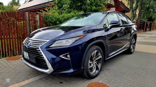Zils Lexus RX 450h 2016 Viļņa, ar dzinēja tilpumu 3.46 L un nobraukumu 250 tūkst. km par 23200 €, foto 1 vietnē AUTOMOTO.COM.LV