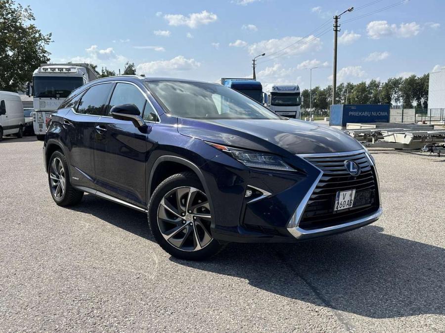 Blue Lexus RX 450h 2017 in Marijampole, with an engine capacity of 3.46 L and mileage of 256 thousand km for 23000 €, photo 1 on AUTOMOTO.COM.LV