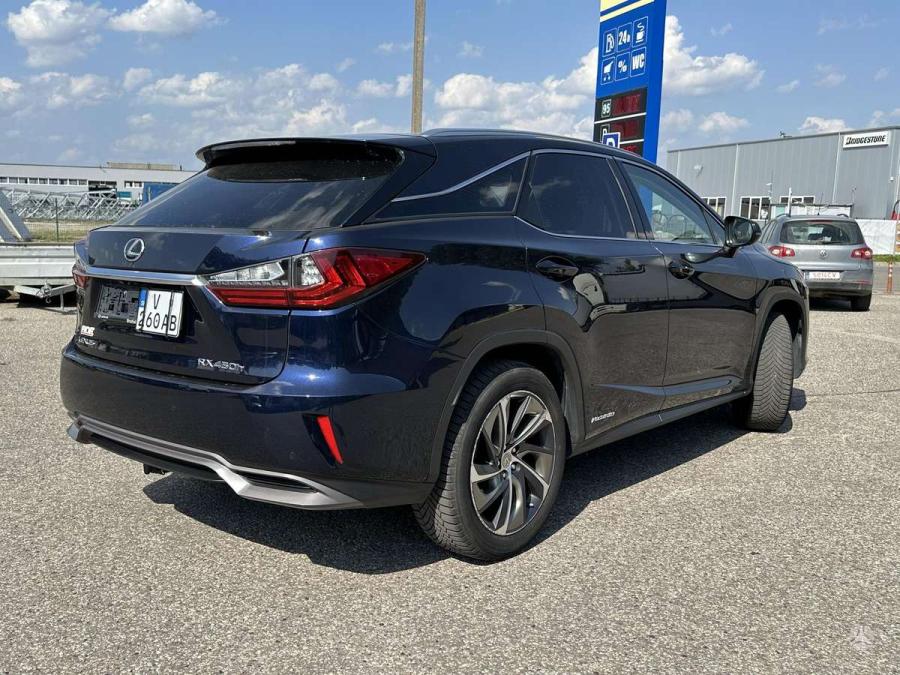 Blue Lexus RX 450h 2017 in Marijampole, with an engine capacity of 3.46 L and mileage of 256 thousand km for 23000 €, photo 10 on AUTOMOTO.COM.LV