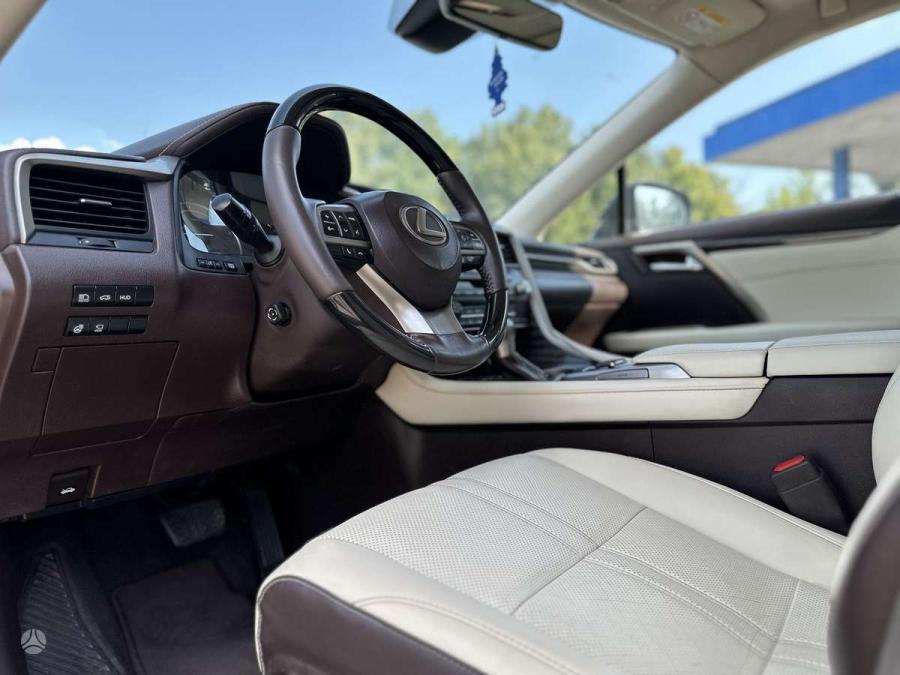 Blue Lexus RX 450h 2017 in Marijampole, with an engine capacity of 3.46 L and mileage of 256 thousand km for 23000 €, photo 12 on AUTOMOTO.COM.LV