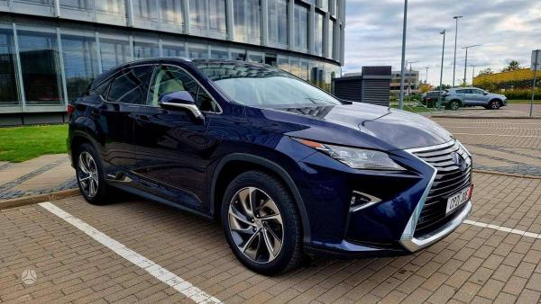 Blue Lexus RX 450h 2017 in Vilnius, with an engine capacity of 3.46 L and mileage of 260 thousand km for 22999 €, photo 3 on AUTOMOTO.COM.LV