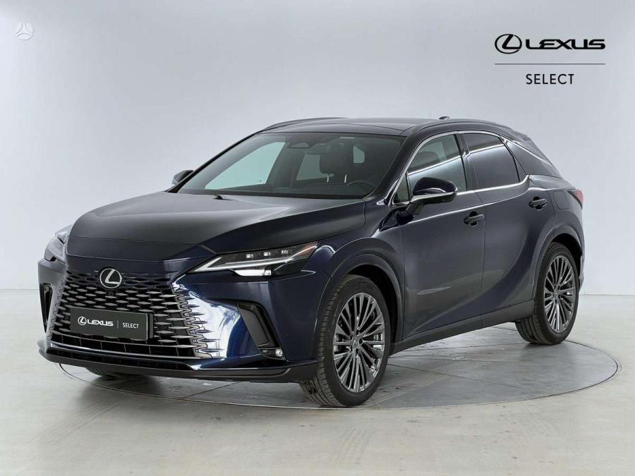Blue Lexus RX 450h 2023 in Vilnius, with an engine capacity of 2.49 L and mileage of 51 thousand km for 64900 €, photo 1 on AUTOMOTO.COM.LV