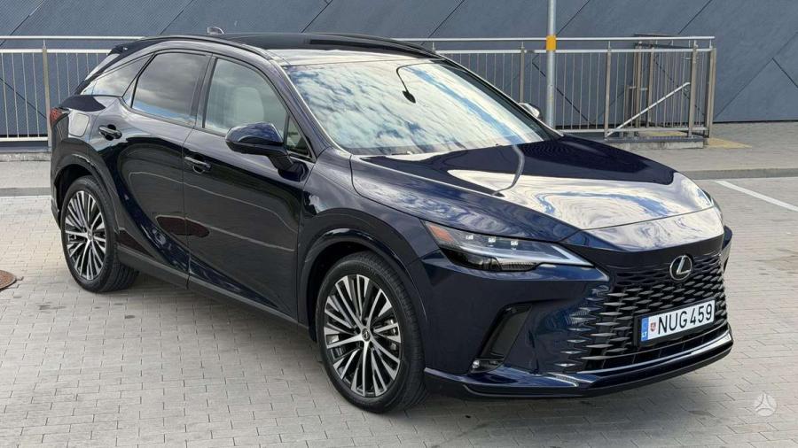 Blue Lexus RX 450h 2024 in Jonava, with an engine capacity of 2.49 L and mileage of 16 thousand km for 69700 €, photo 10 on AUTOMOTO.COM.LV