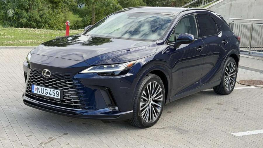 Blue Lexus RX 450h 2024 in Jonava, with an engine capacity of 2.49 L and mileage of 16 thousand km for 69700 €, photo 12 on AUTOMOTO.COM.LV