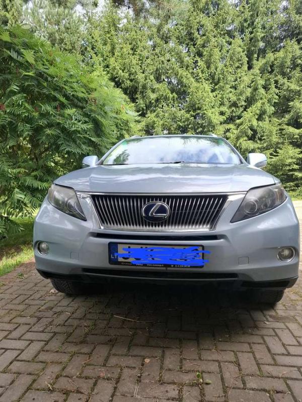 Zils Lexus RX 450h 2010 Viļņa, ar dzinēja tilpumu 3.50 L un nobraukumu 259 tūkst. km par 9600 €, foto 1 vietnē AUTOMOTO.COM.LV