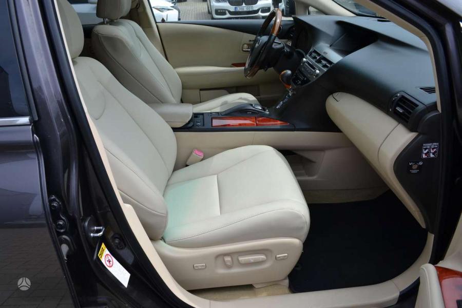 Brūns Lexus RX 450h 2009 Viļņa, ar dzinēja tilpumu 3.46 L un nobraukumu 254 tūkst. km par 12500 €, foto 17 vietnē AUTOMOTO.COM.LV