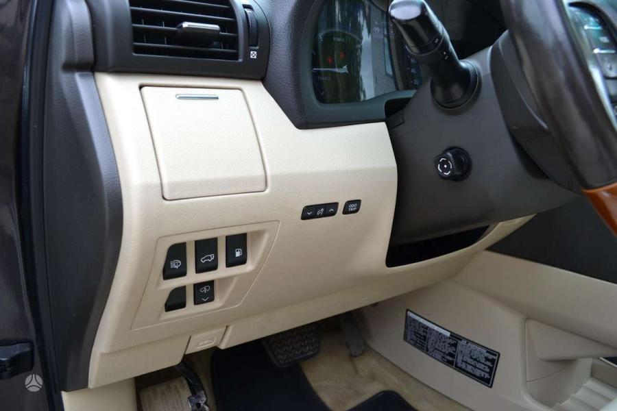 Brūns Lexus RX 450h 2009 Viļņa, ar dzinēja tilpumu 3.46 L un nobraukumu 254 tūkst. km par 12500 €, foto 36 vietnē AUTOMOTO.COM.LV