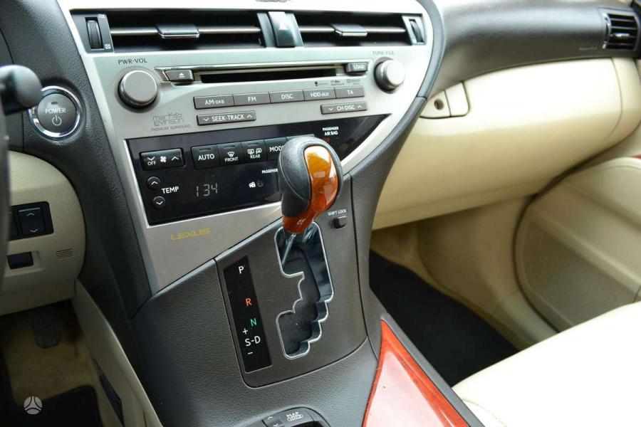 Brūns Lexus RX 450h 2009 Viļņa, ar dzinēja tilpumu 3.46 L un nobraukumu 254 tūkst. km par 12500 €, foto 47 vietnē AUTOMOTO.COM.LV