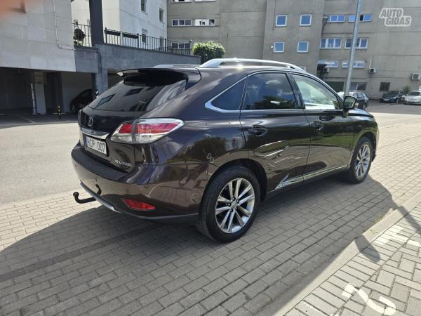 Brown Lexus RX 450h 2013 in Vilnius, with an engine capacity of 3.50 L and mileage of 327 thousand km for 14999 €, photo 8 on AUTOMOTO.COM.LV