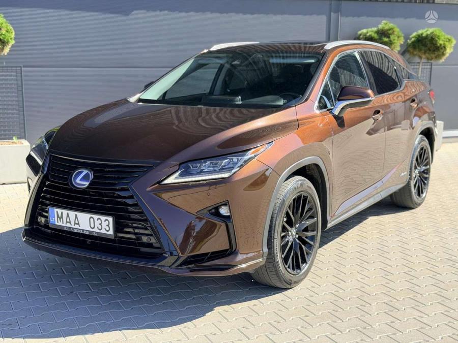 Brown Lexus RX 450h 2016 in Siauliai, with an engine capacity of 3.46 L and mileage of 239 thousand km for 30200 €, photo 1 on AUTOMOTO.COM.LV
