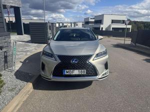 Brown Lexus RX 450h 2021 in Vilnius, with an engine capacity of 3.46 L and mileage of 98 thousand km for 41900 €, photo  on AUTOMOTO.COM.LV