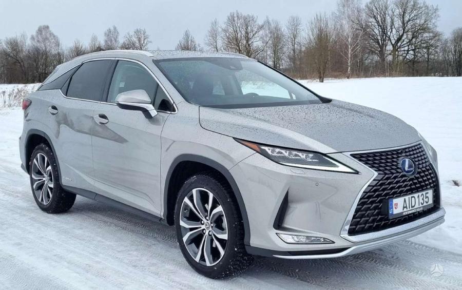 Brown Lexus RX 450h 2022 in Vilnius, with an engine capacity of 3.46 L and mileage of 123 thousand km for 37300 €, photo 12 on AUTOMOTO.COM.LV