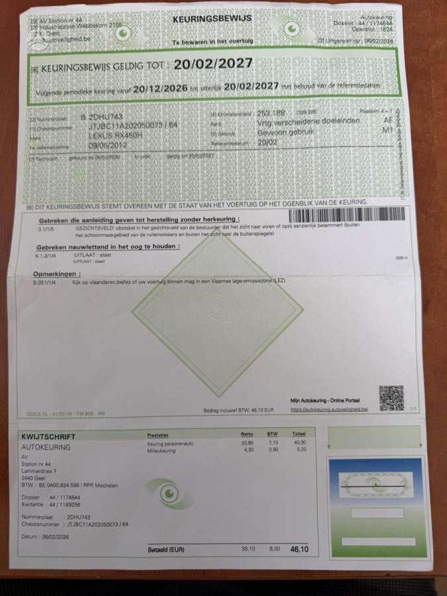 Lexus RX 450h 2012 in Vilnius, with an engine capacity of 3.46 L and mileage of 250 thousand km for 13999 €, photo 32 on AUTOMOTO.COM.LV