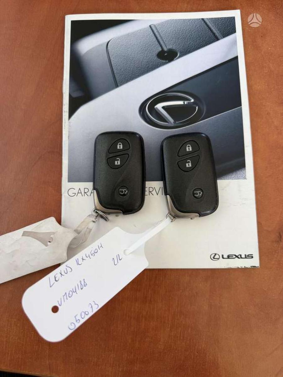 Lexus RX 450h 2012 in Vilnius, with an engine capacity of 3.46 L and mileage of 250 thousand km for 13999 €, photo 33 on AUTOMOTO.COM.LV