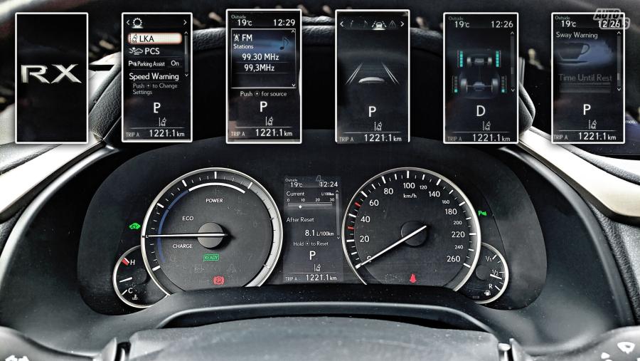 Lexus RX 450h 2016 in Vilnius, with an engine capacity of 3.50 L and mileage of 151 thousand km for 27900 €, photo 29 on AUTOMOTO.COM.LV