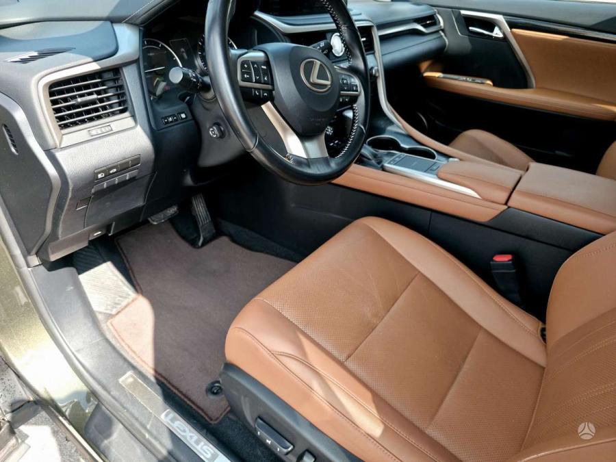 Green Lexus RX 450h 2020 in Marijampole, with an engine capacity of 3.46 L and mileage of 167 thousand km for 39995 €, photo 14 on AUTOMOTO.COM.LV