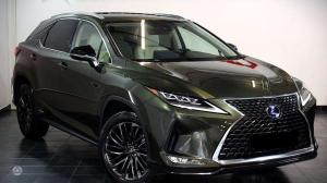 Green Lexus RX 450h 2022 in Vilnius, with an engine capacity of 3.46 L and mileage of 34 thousand km for 48000 €, photo  on AUTOMOTO.COM.LV