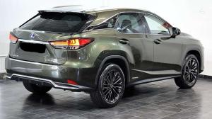 Green Lexus RX 450h 2022 in Vilnius, with an engine capacity of 3.46 L and mileage of 34 thousand km for 48000 €, photo 4 on AUTOMOTO.COM.LV